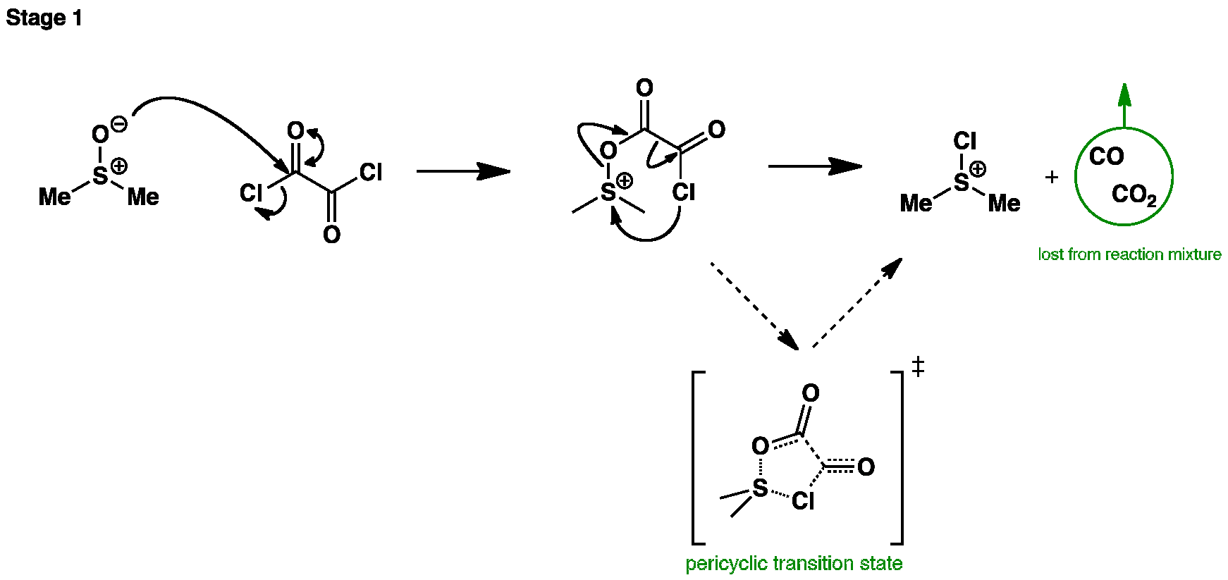 Swern Oxidation Stage 1 Activation of DMSO