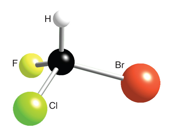 Bromochlorofluoromethane -CHBrClF