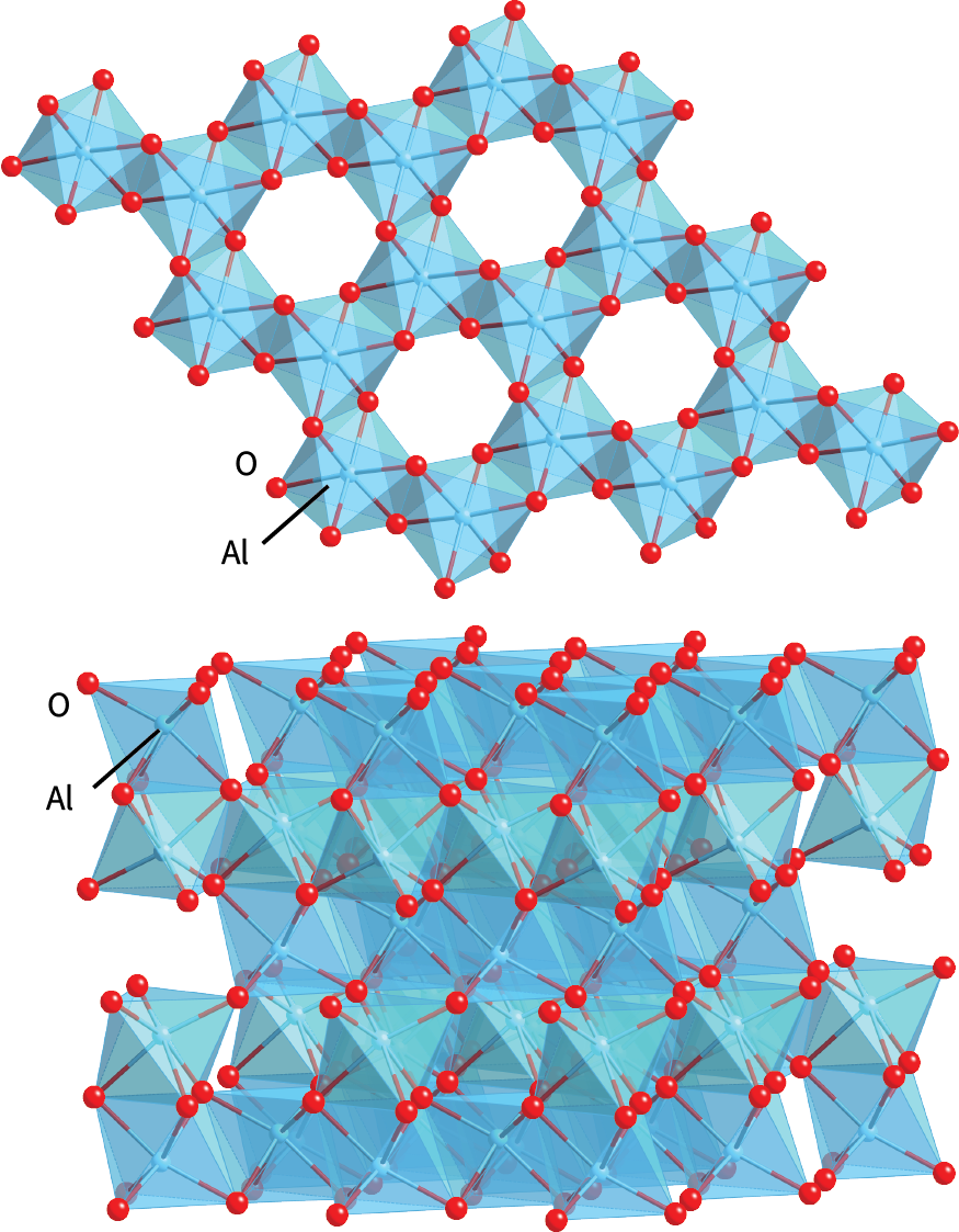 Corundum structure Al2O3